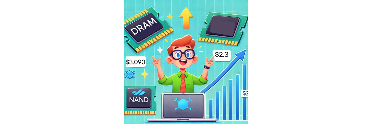 DRAM, NAND 가격 추이 확인하는 방법